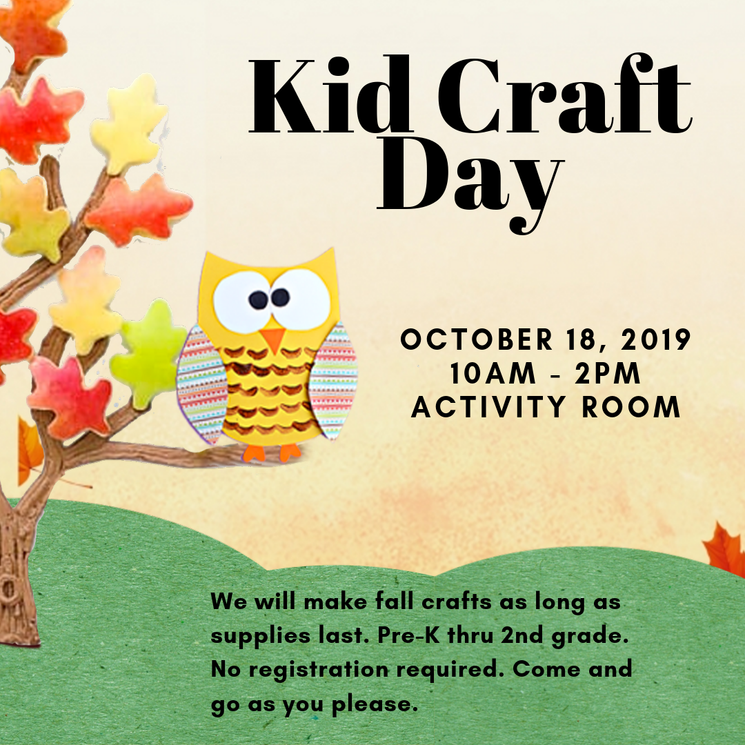 Fall Break Craft Calendar – Batesville Memorial Public Library