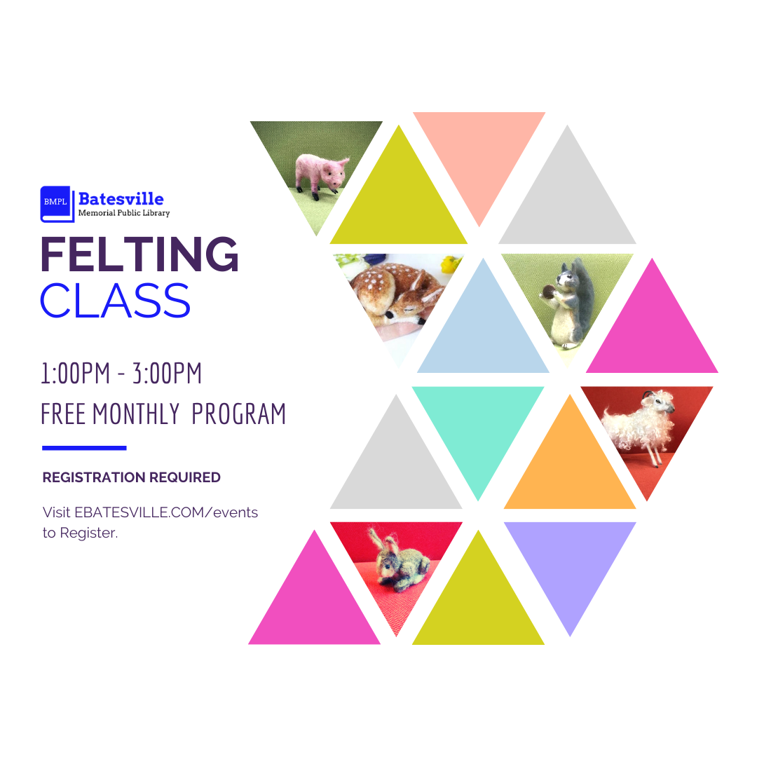 Adult Felting Calendar – Batesville Memorial Public Library
