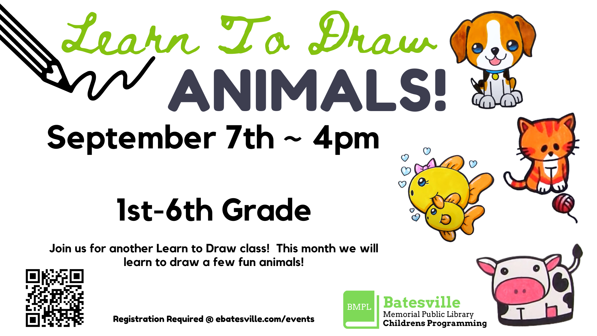 LearnToDrawAnimals_TV – Batesville Memorial Public Library