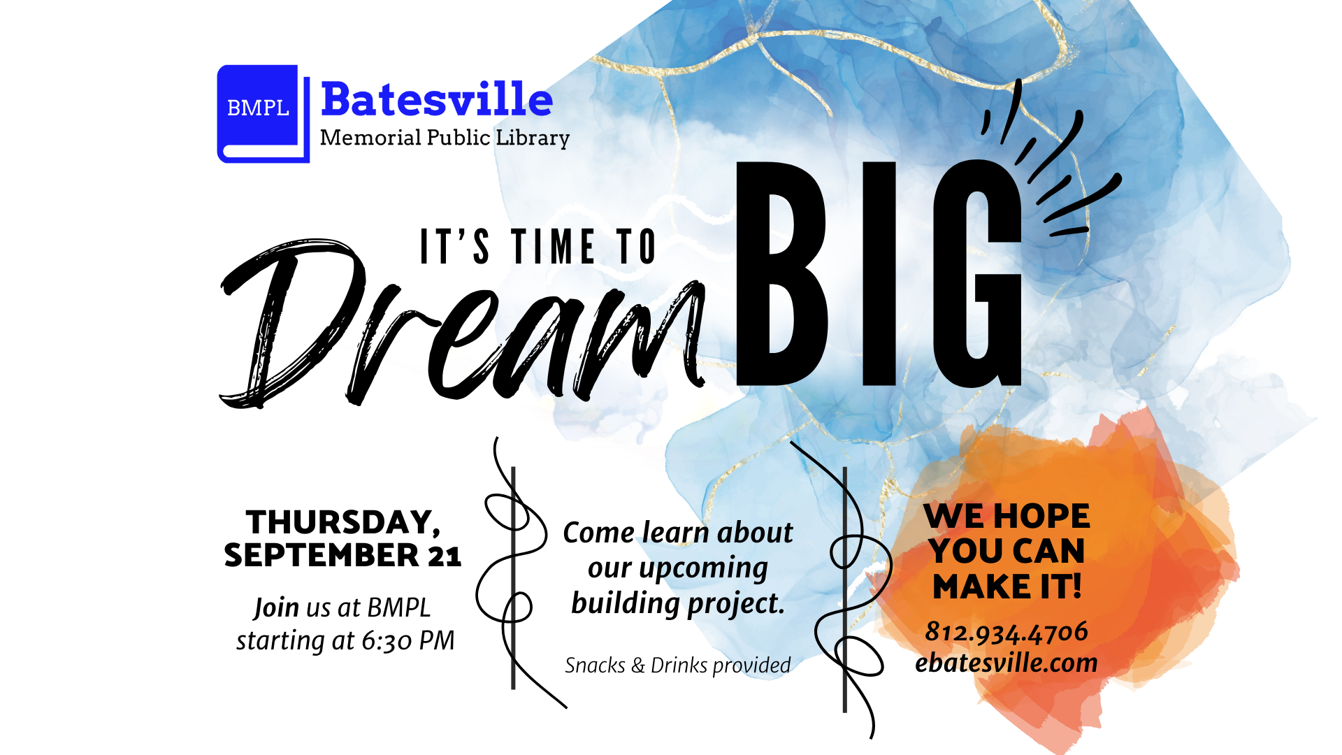 BMPL OPEN House Invitation Sept. 2023_TV – Batesville Memorial Public ...