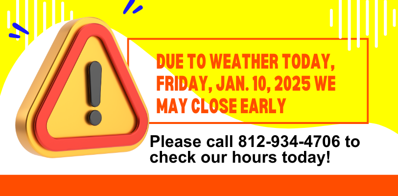 closing early – Batesville Memorial Public Library